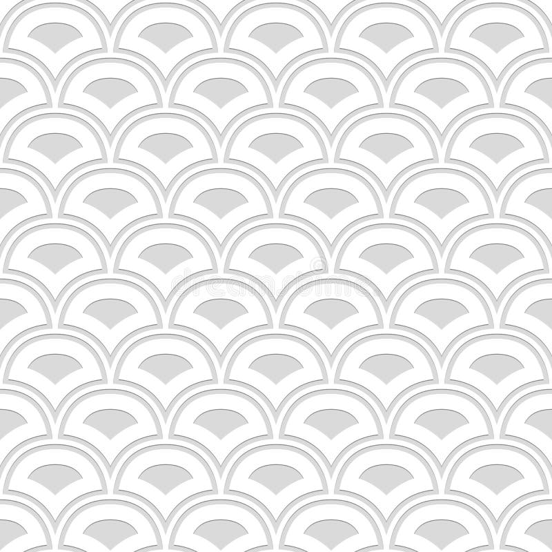 Seamless Pattern of Round Lines. Geometric Wallpaper Stock Vector ...