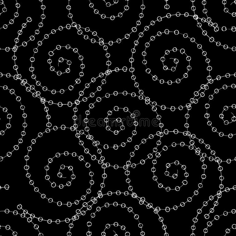 Seamless Pattern with Round Shape Stock Illustration - Illustration of ...