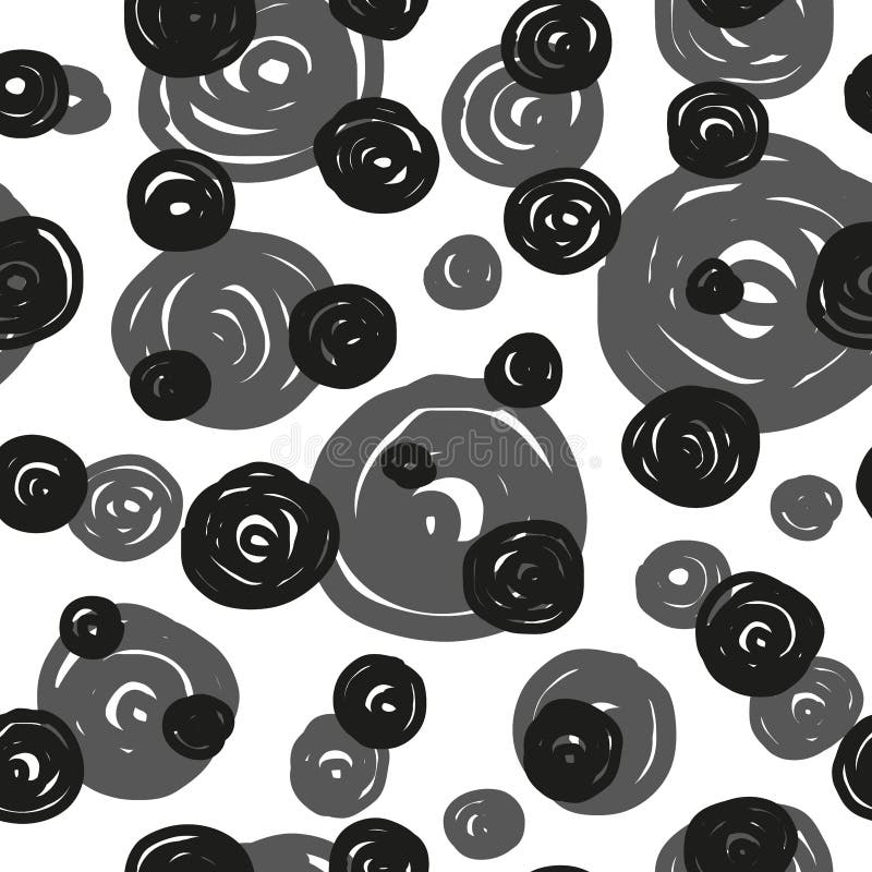 Seamless Pattern with Round Spots. Stock Vector - Illustration of stain ...
