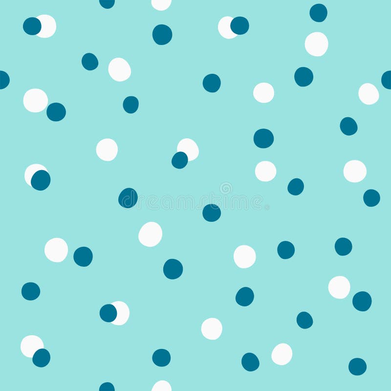 Seamless Pattern with Round Spots. Simple Repeated Print Stock Vector ...