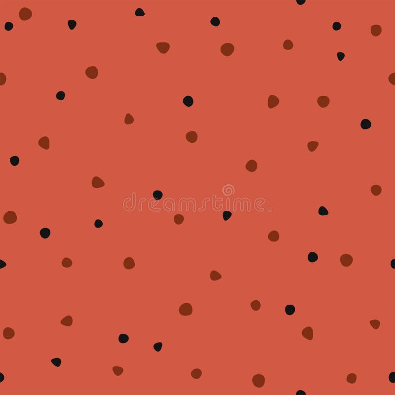 Rounded Red Spots. on White Background. Abstract Seamless Pattern Stock ...