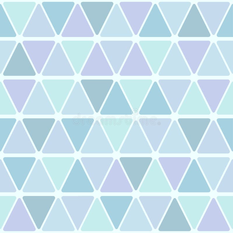 Seamless Pattern from Rounded Triangles. Cold Pastel Shades Stock ...