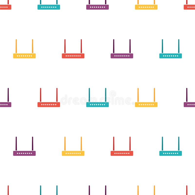 Seamless Pattern with Router on White Background Stock Vector ...