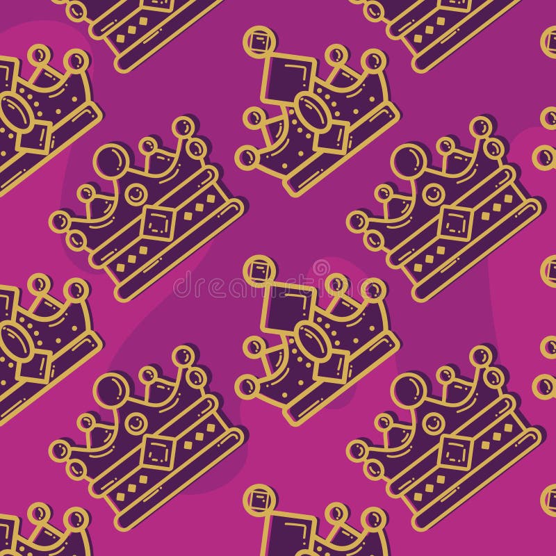 Seamless Pattern of the Royalty Medieval Era Vector Stock Vector ...