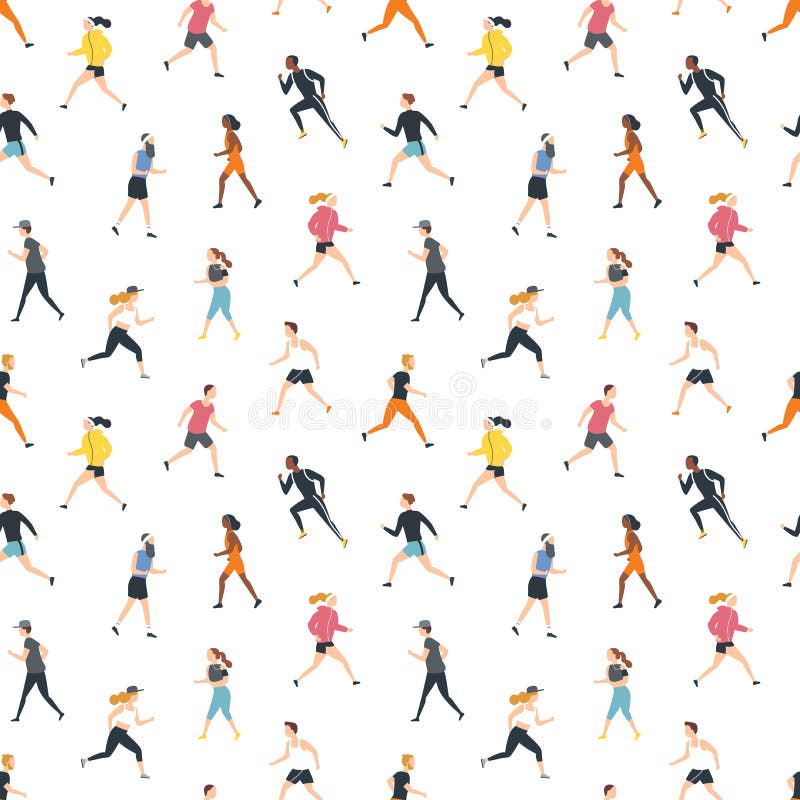 Marathon Seamless Stock Illustrations – 424 Marathon Seamless Stock ...