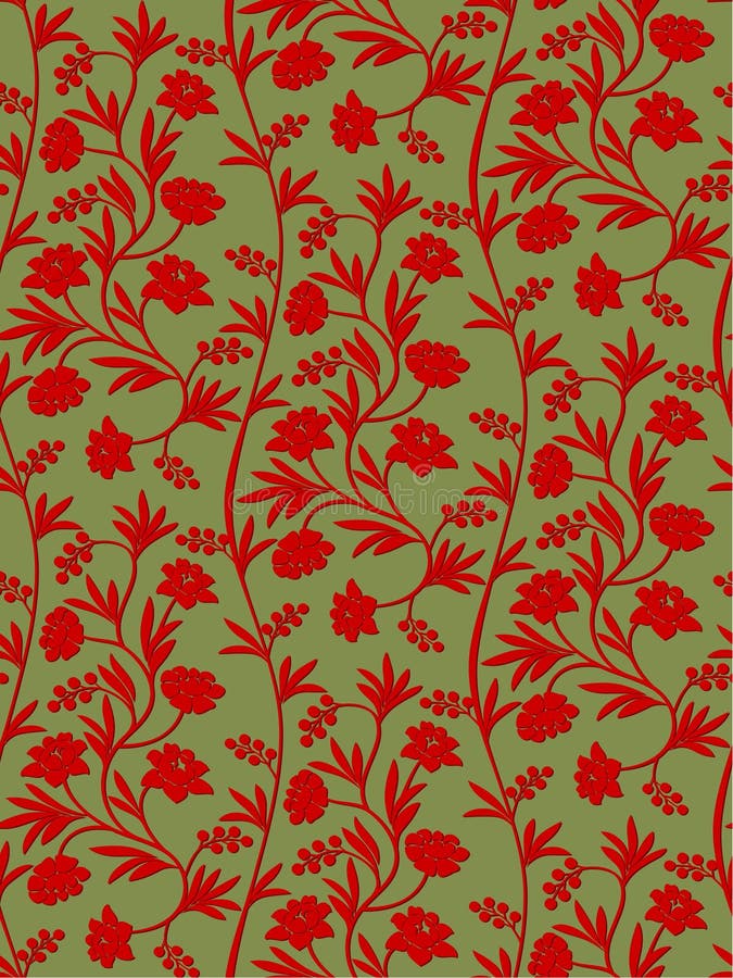 Seamless Pattern Russian Ornament Stock Vector - Illustration of nature ...