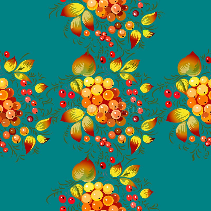 Seamless Pattern in Russian Traditional Style. Stock Vector ...