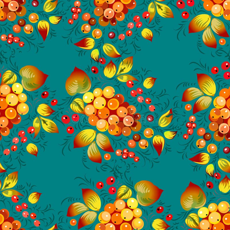 Seamless Pattern in Russian Traditional Style. Stock Vector ...