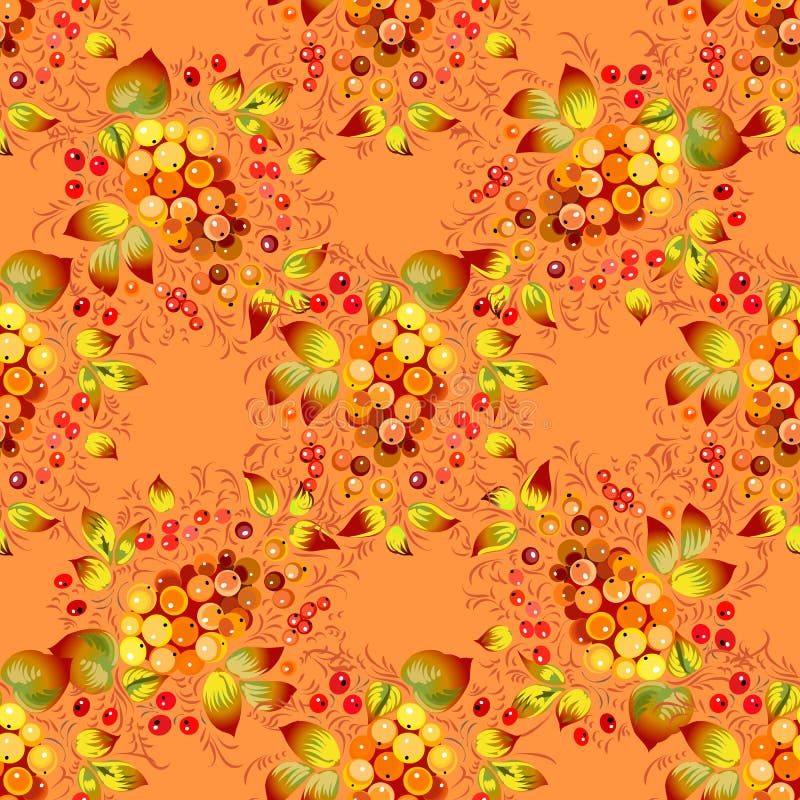 Seamless Pattern in Russian Traditional Style. Stock Vector ...