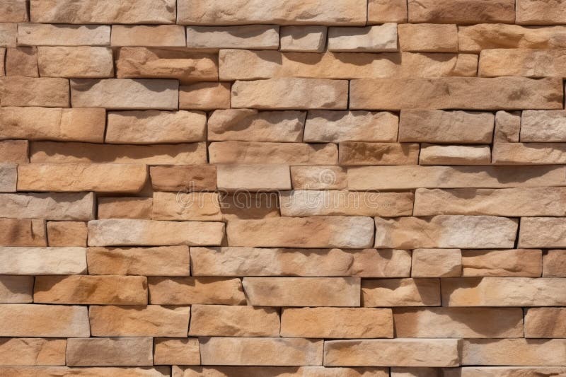 Sandstone Brick Wall Seamless. Stock Photo - Image of building ...