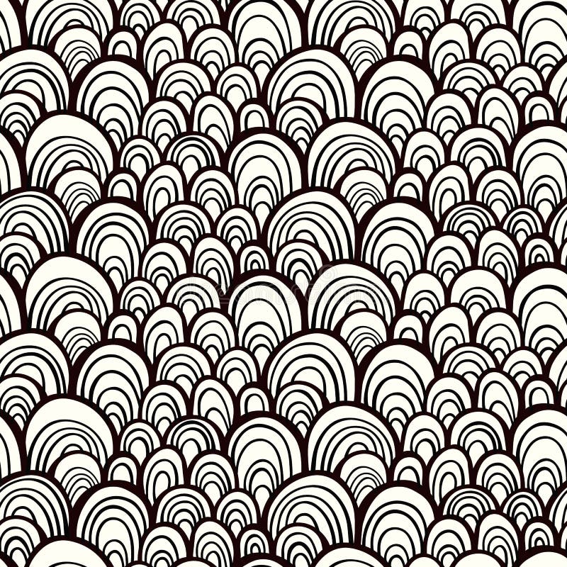 Seamless Pattern with Scale Texture Stock Vector - Illustration of ...