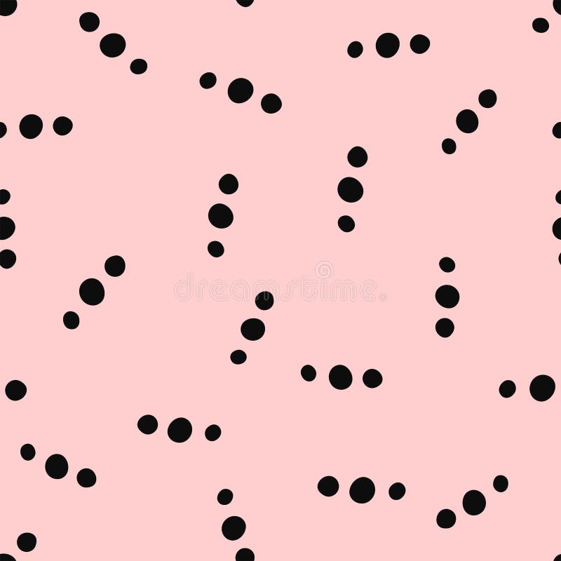 Seamless Pattern with Scattered Round Spots. Simple Cute Print Stock ...
