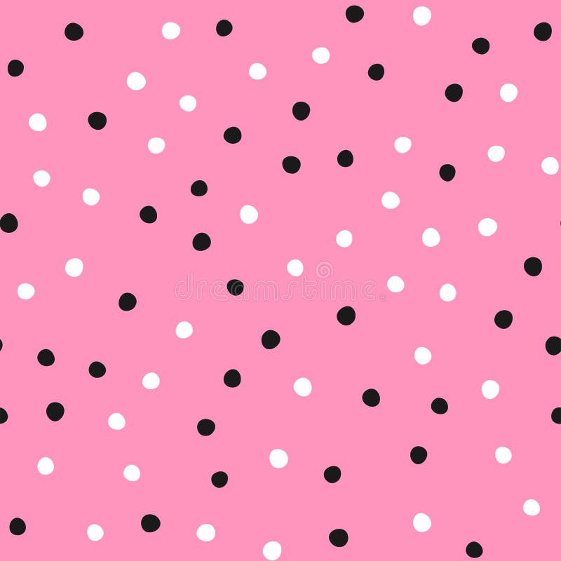 Seamless Pattern with Scattered Small Dots. Simple Girly Print Stock ...