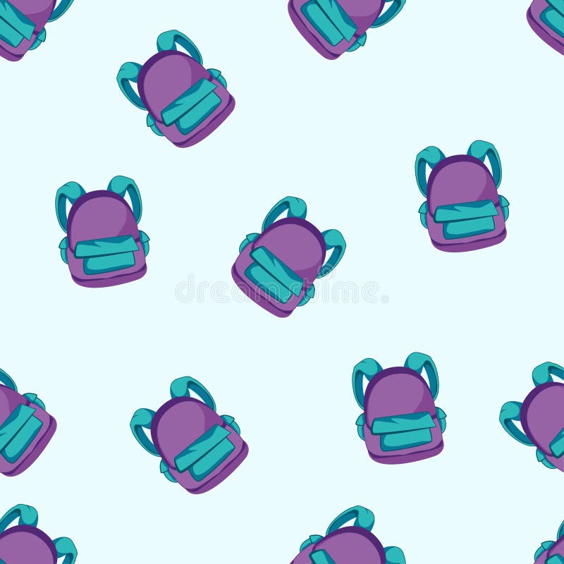 Seamless Pattern with School Bags. Wallpaper for Classroom Stock ...
