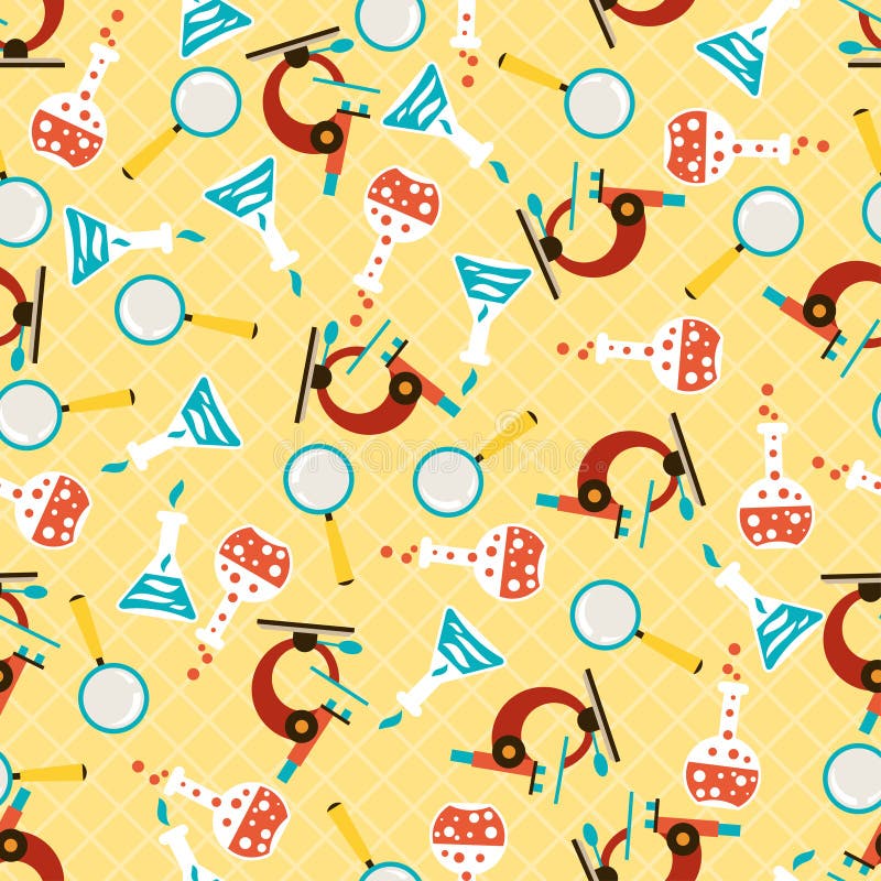 Seamless Pattern with School Icons Stock Vector - Illustration of ...