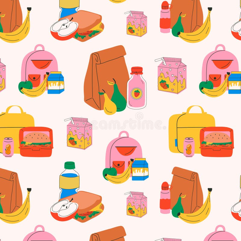 Lunchtime Pattern Stock Illustrations – 153 Lunchtime Pattern Stock ...
