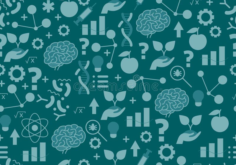 Seamless Pattern with Science Symbols. Science Education. Back To ...