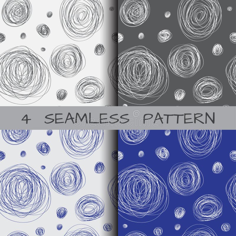 Seamless pattern of scrawl stock vector. Illustration of stroke - 87576359