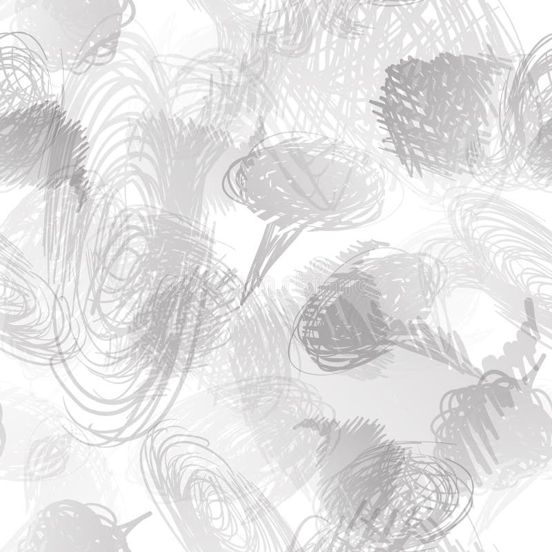 Seamless Pattern with Scribbles Frames. Stock Illustration ...