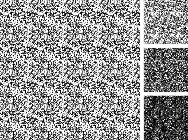 Seamless Pattern of Scribbles and Loops Texture Stock Vector ...