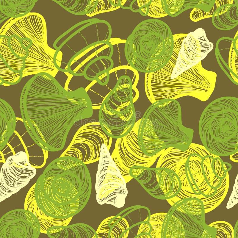 Seamless Pattern with Sea Motifs. Stock Vector - Illustration of design ...