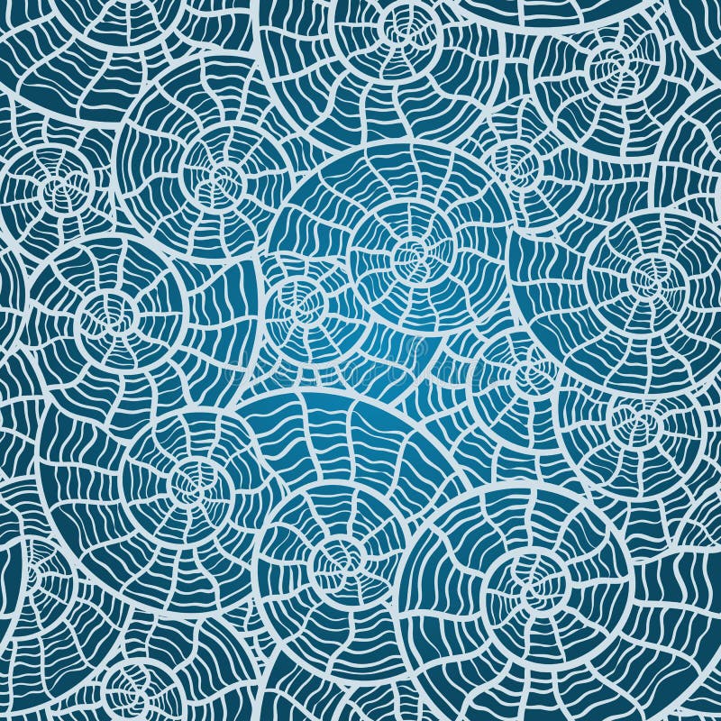 Abstract Shell Seamless Pattern Stock Illustration - Illustration of ...