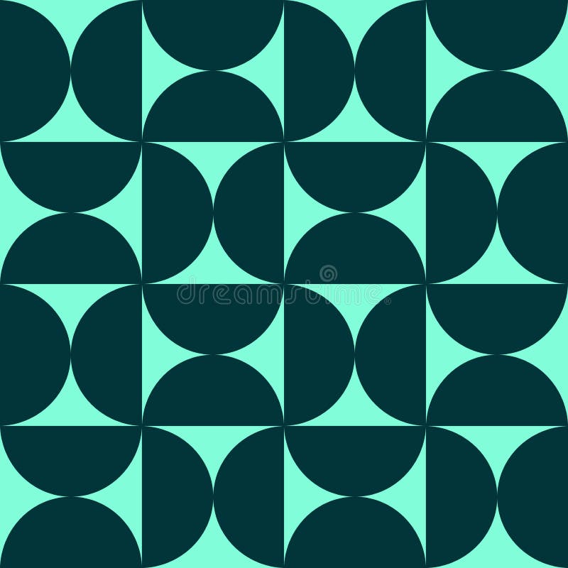 Seamless Pattern with Semicircles Stock Vector - Illustration of minimal, geometric: 259751462