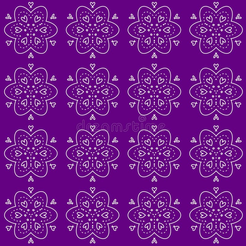 Seamless Pattern of Set Flower for Fabric Pattern or Wallpaper Art ...