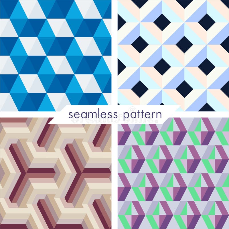 Seamless pattern set 1 stock vector. Illustration of design - 70246413