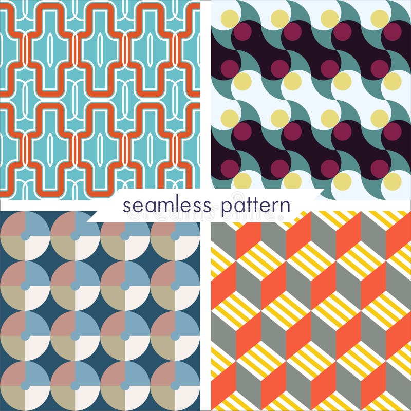 Seamless pattern set 1 stock vector. Illustration of design - 70246413