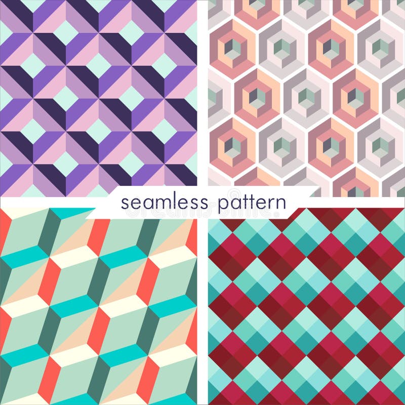 Seamless pattern set 1 stock vector. Illustration of design - 70246413