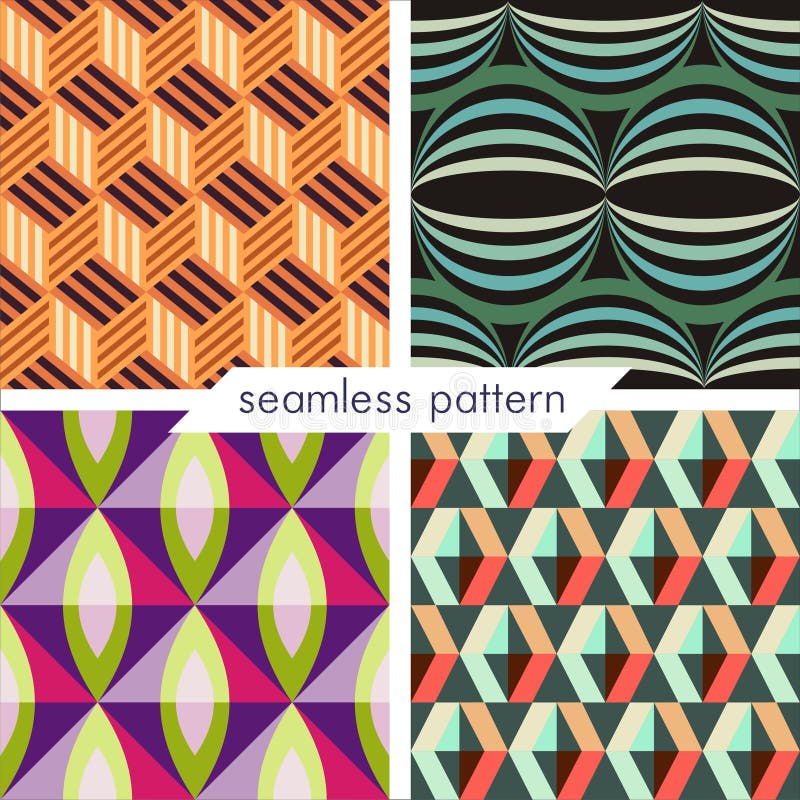 Seamless pattern set 1 stock vector. Illustration of design - 70246413