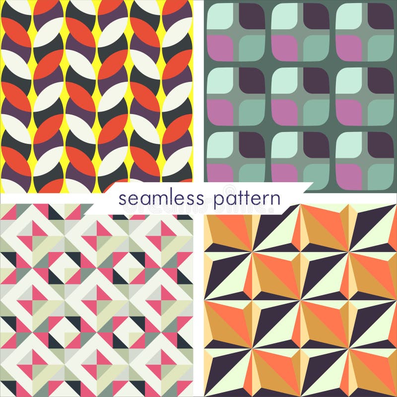 Seamless pattern set 1 stock vector. Illustration of design - 70246413