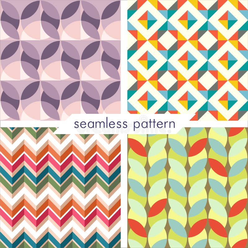 Seamless pattern set 1 stock vector. Illustration of design - 70246413