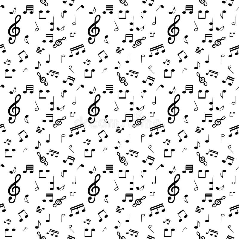Set Musical Notes Seamless Pattern Stock Illustrations – 632 Set ...