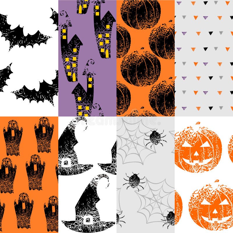 Seamless pattern stock vector. Illustration of dark, october - 60658595