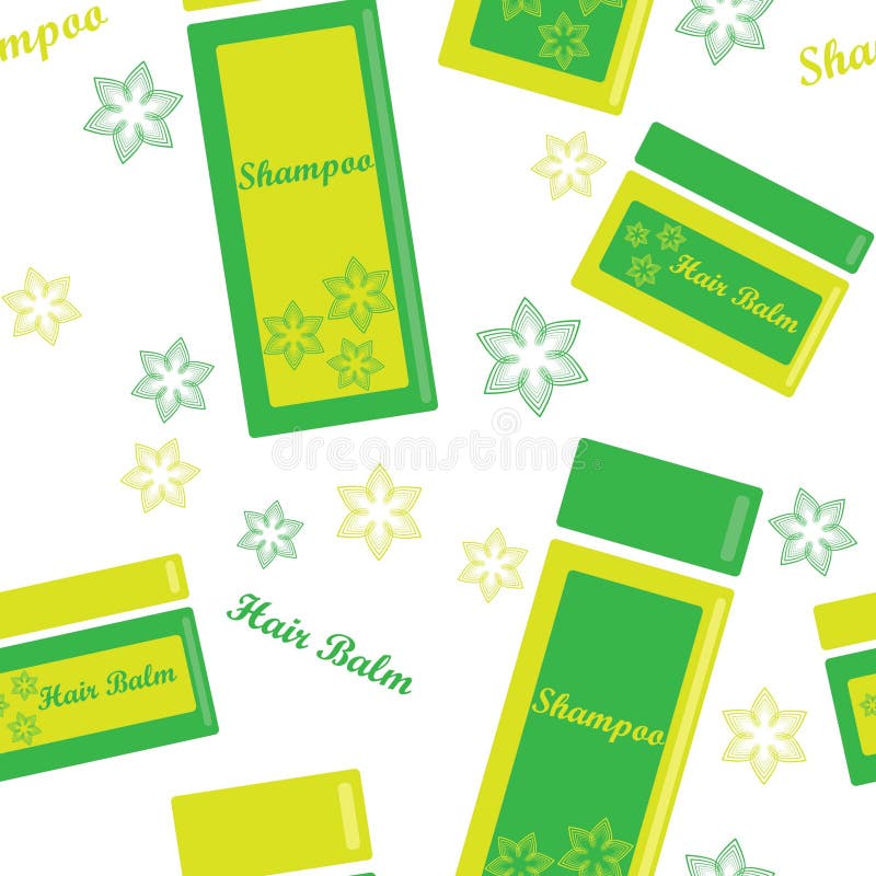 Shampoo and hair balm stock vector. Illustration of cosmetics - 182021583