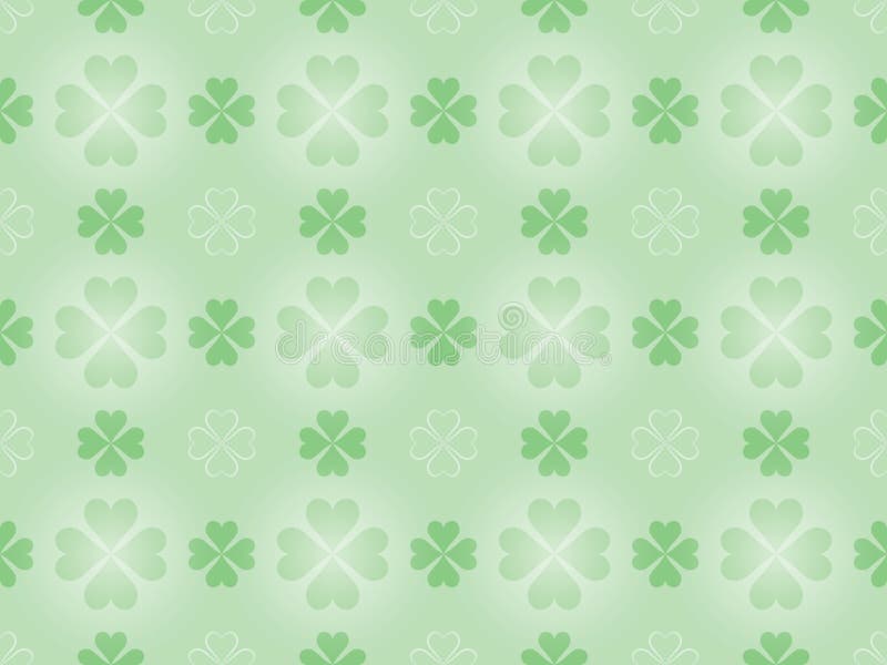 Seamless Pattern with Shamrock Stock Vector - Illustration of green ...