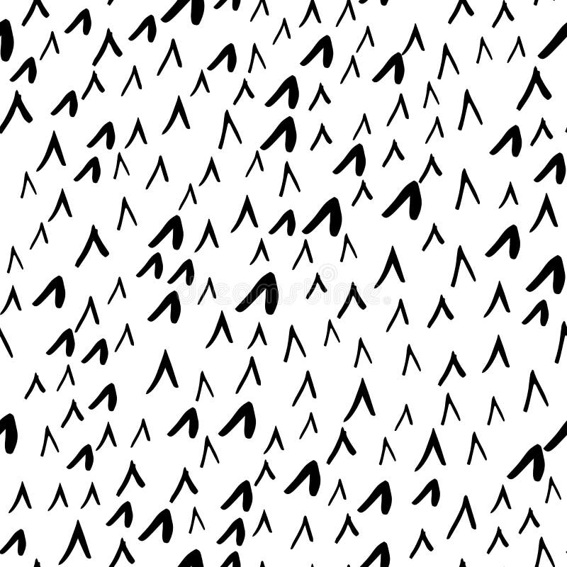 Seamless Pattern with Sharp Corner Abstract Form in Black and White ...
