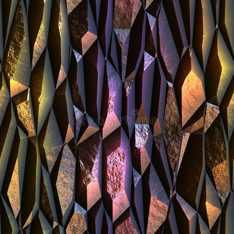 Seamless Pattern of Shine Crystals Stock Illustration - Illustration of ...