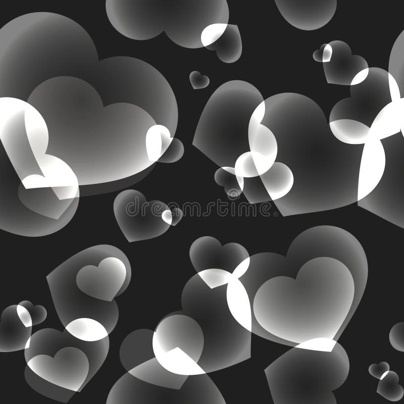 Random hearts pattern stock illustration. Illustration of romance ...
