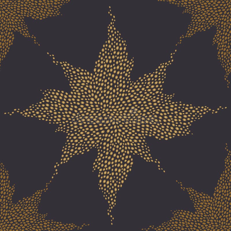 Seamless Pattern with a Shining Star. Stock Vector - Illustration of ...