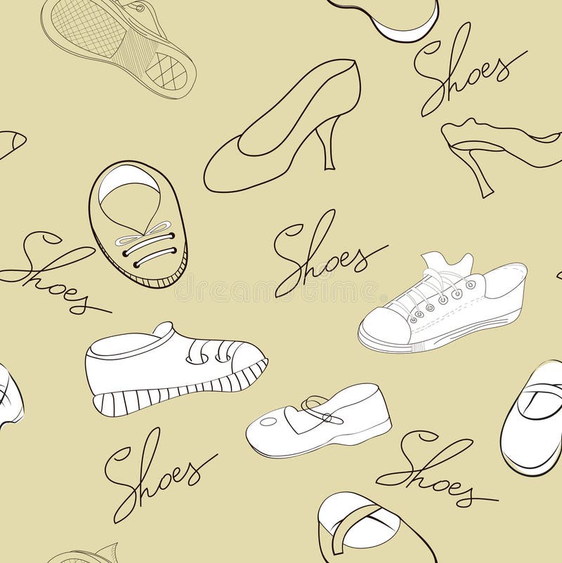 Cute Grunge Abstract Seamless Pattern Stock Vector - Illustration of ...