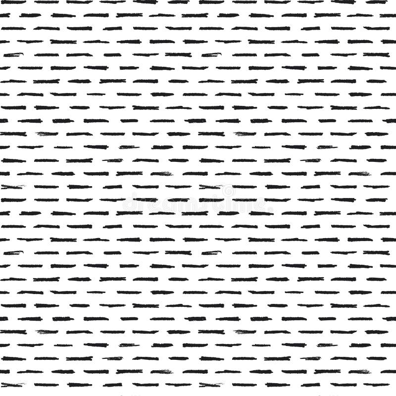 Seamless Pattern with Short Black Lines Stock Vector - Illustration of ...