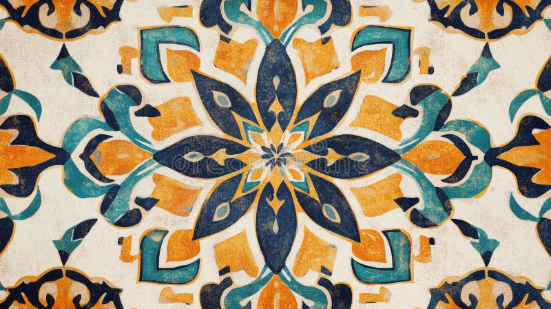 Intricate Seamless Pattern Inspired by Traditional Middle Eastern ...