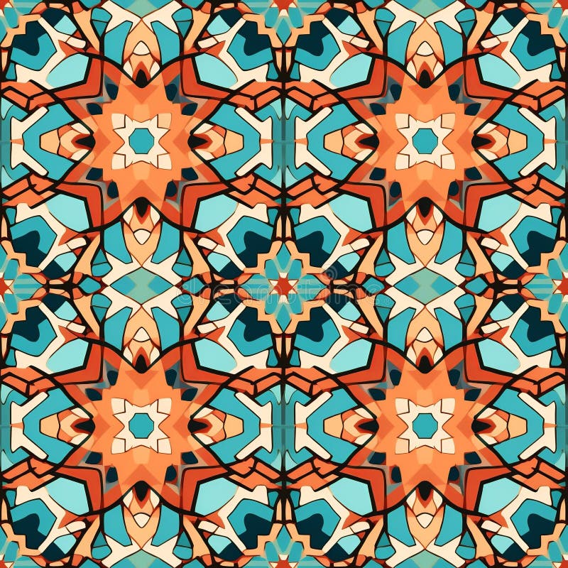 Mosaic Marvel: Echoes of Middle Eastern Architectural Artistry Stock ...