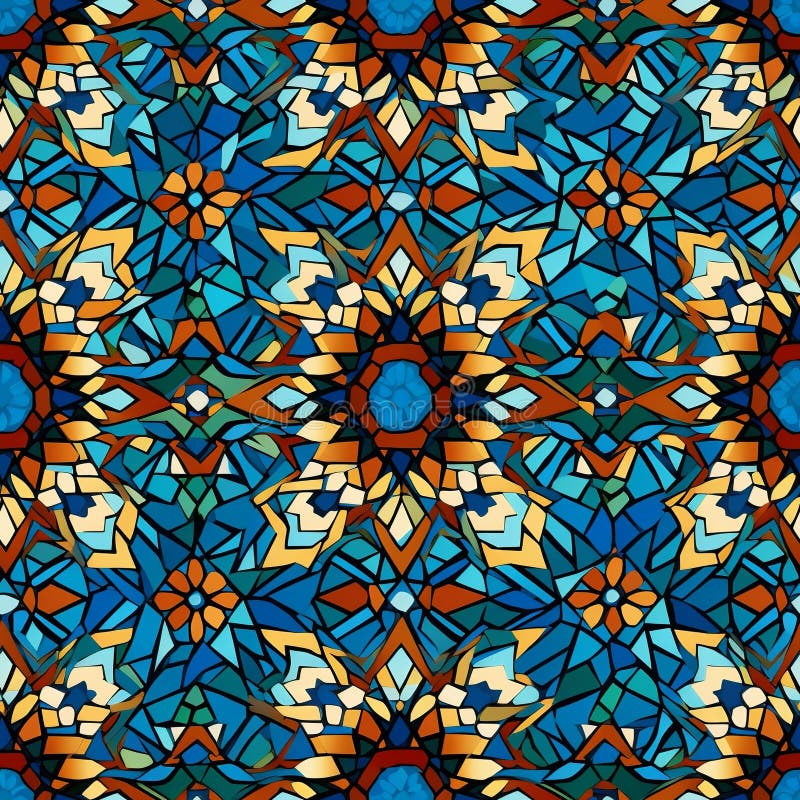 Mosaic Marvel: Echoes of Middle Eastern Architectural Artistry Stock ...
