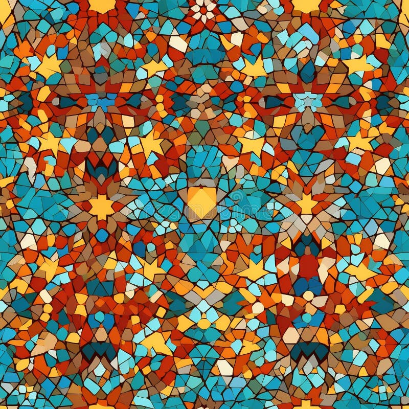 Mosaic Marvel: Echoes of Middle Eastern Architectural Artistry Stock ...