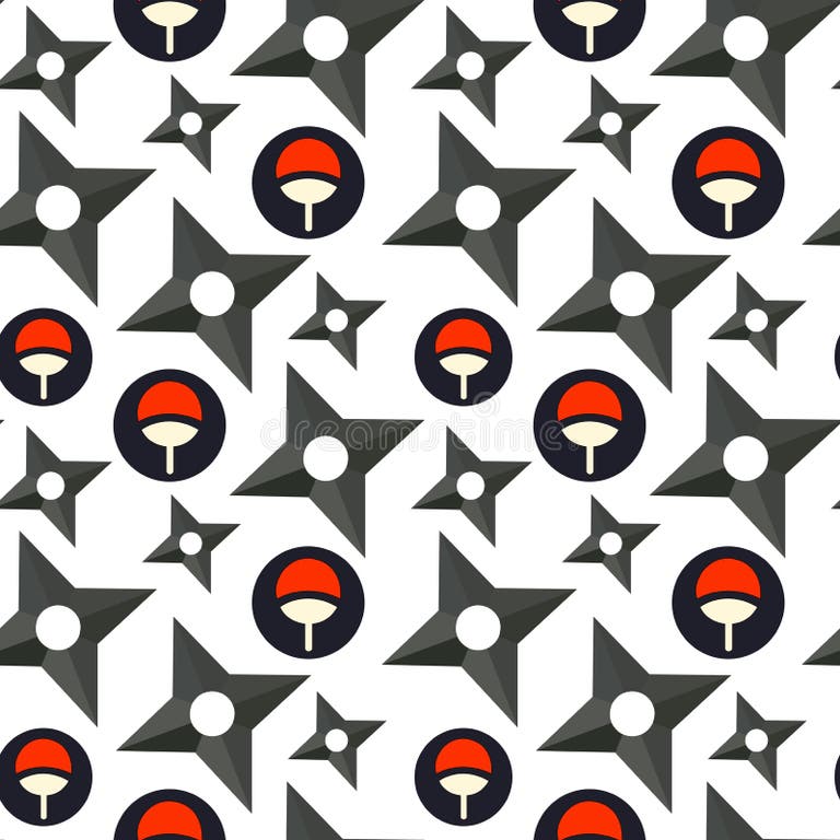 Akatsuki Naruto Seamless Pattern Stock Illustrations – 14 Akatsuki ...