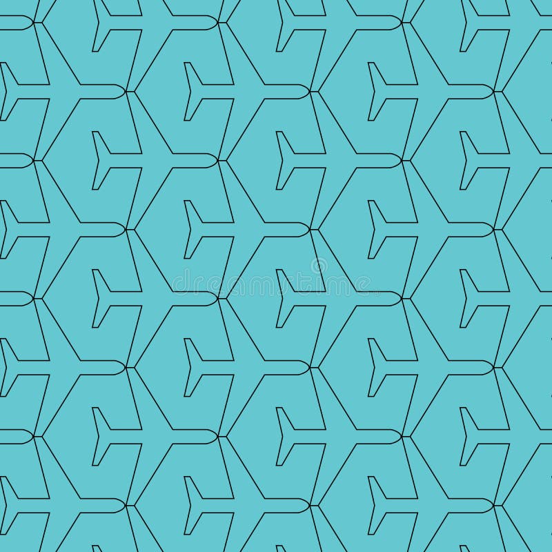 Seamless Pattern, Silhouettes on a Solid Background Stock Vector ...